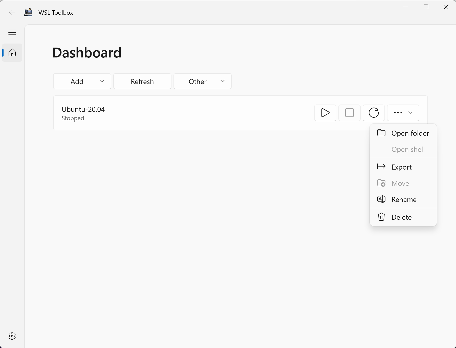 02 使用WSL ToolBox管理你的Linux子系统